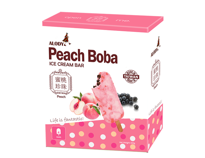 Alody peach boba ice cream bar | Ding Shine Food International corp.